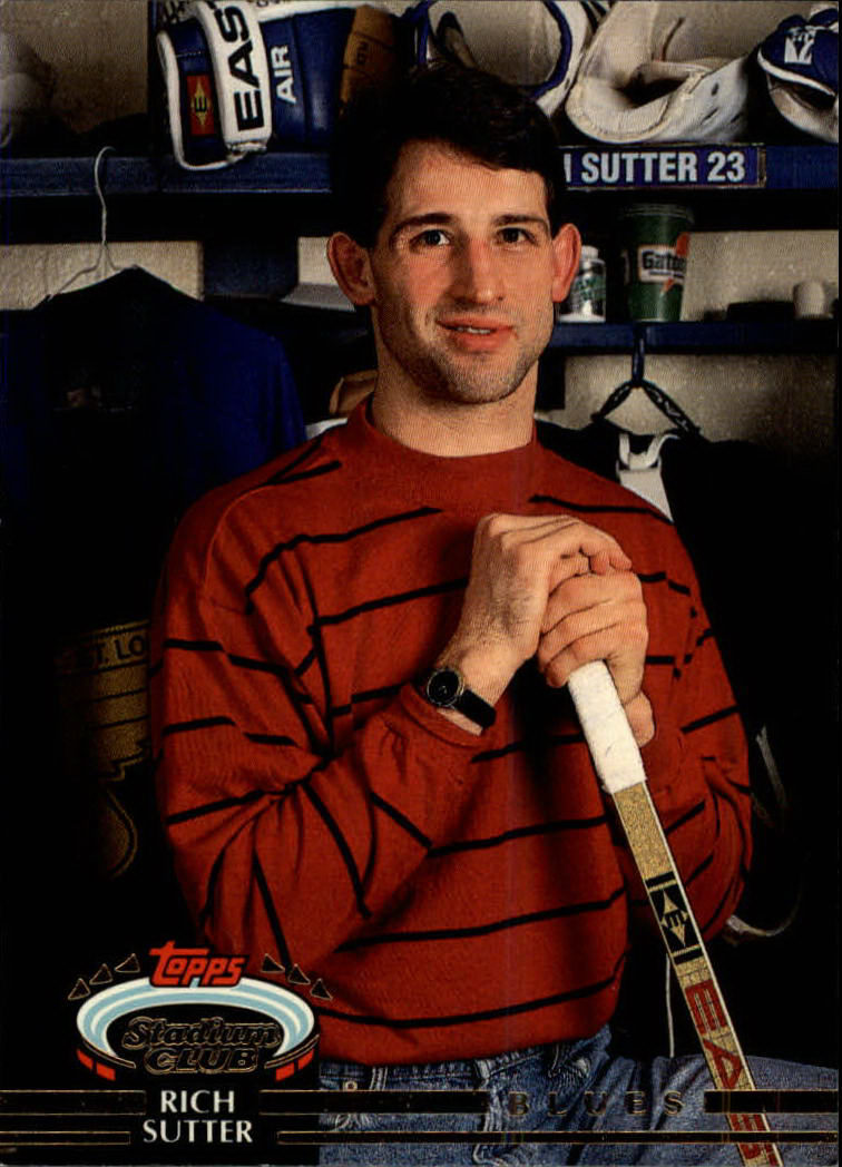 1992-93 Stadium Club #389 Rich Sutter - NM-MT