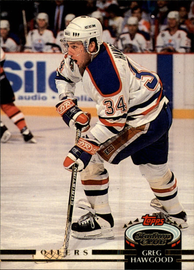 1992-93 Stadium Club #495 Greg Hawgood - NM-MT