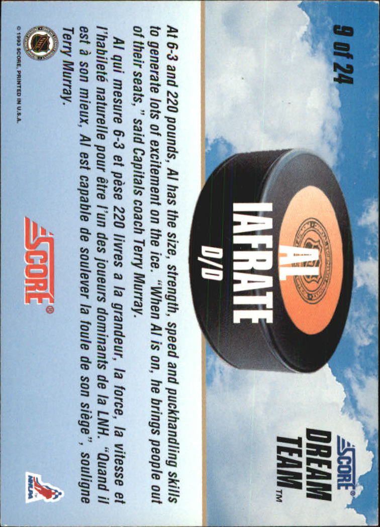 1993-94 Score Dream Team #9 Al Iafrate - NM-MT