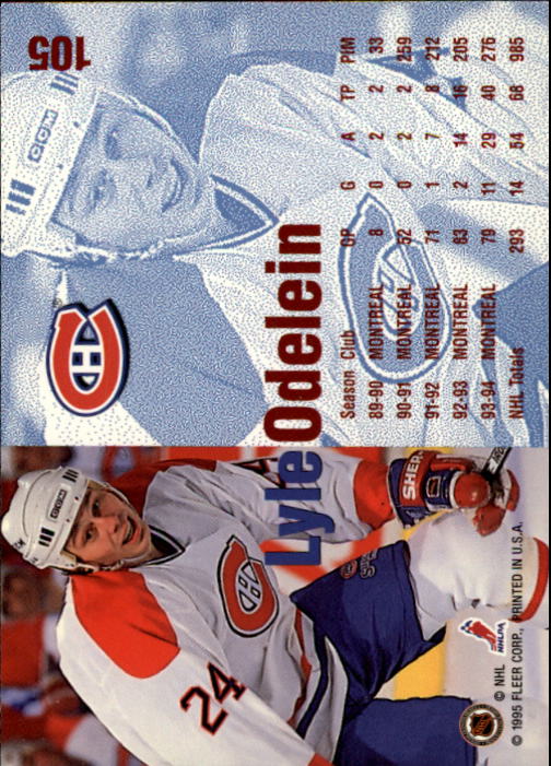 1994-95 Fleer #105 Lyle Odelein - NM-MT