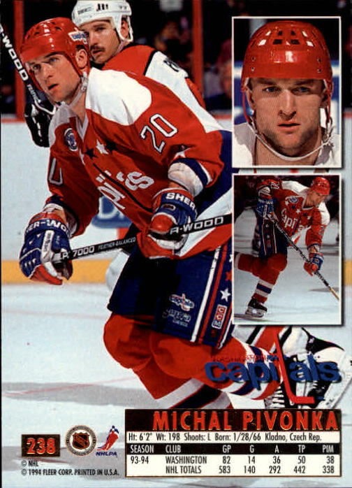 1994-95 Ultra #238 Michal Pivonka - NM-MT
