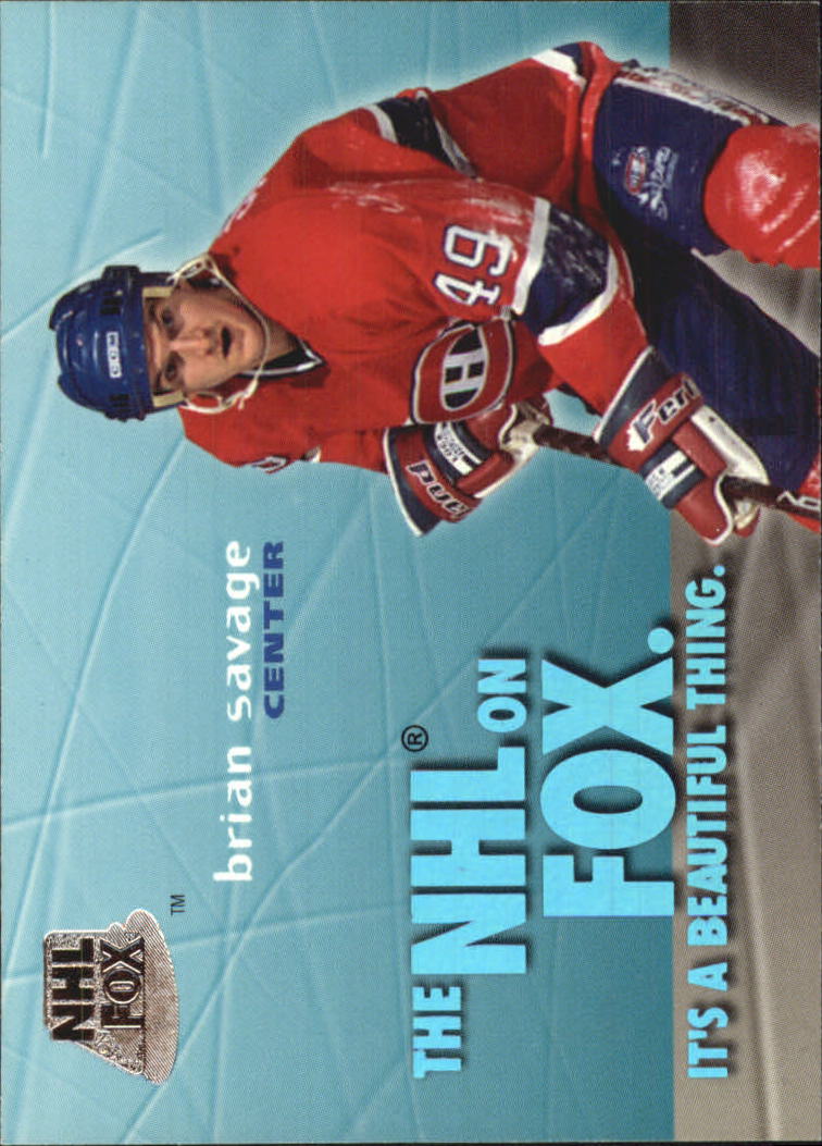 1995-96 SkyBox Impact NHL On Fox #9 Brian Savage - NM-MT