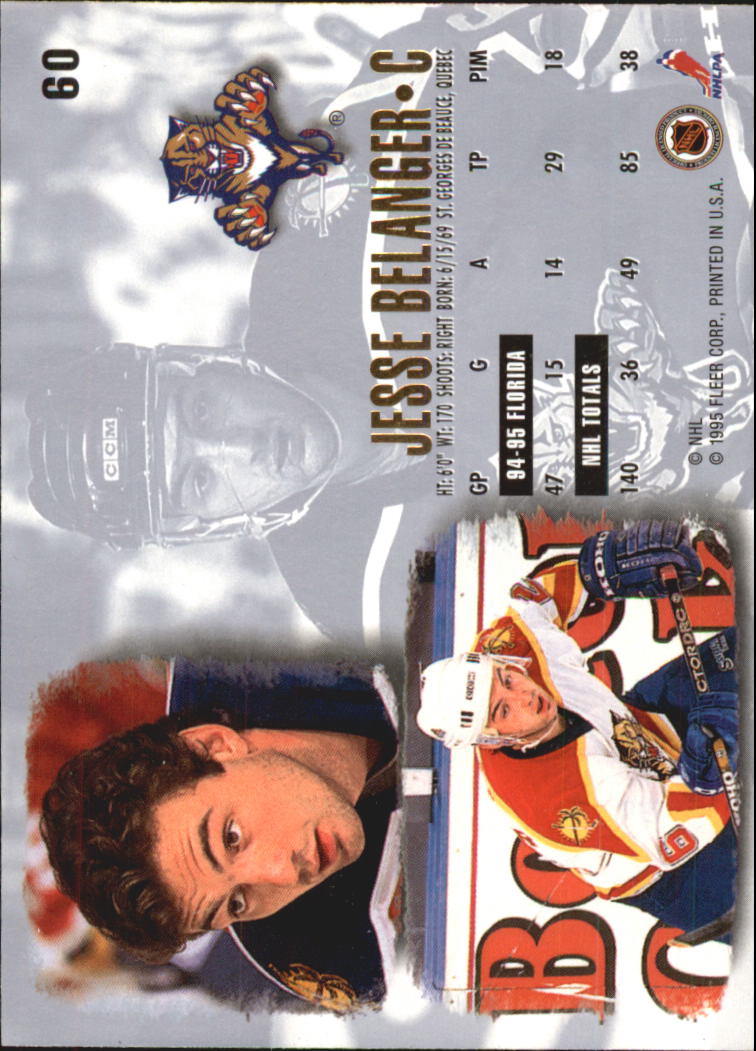 1995-96 Ultra #60 Jesse Belanger - NM-MT