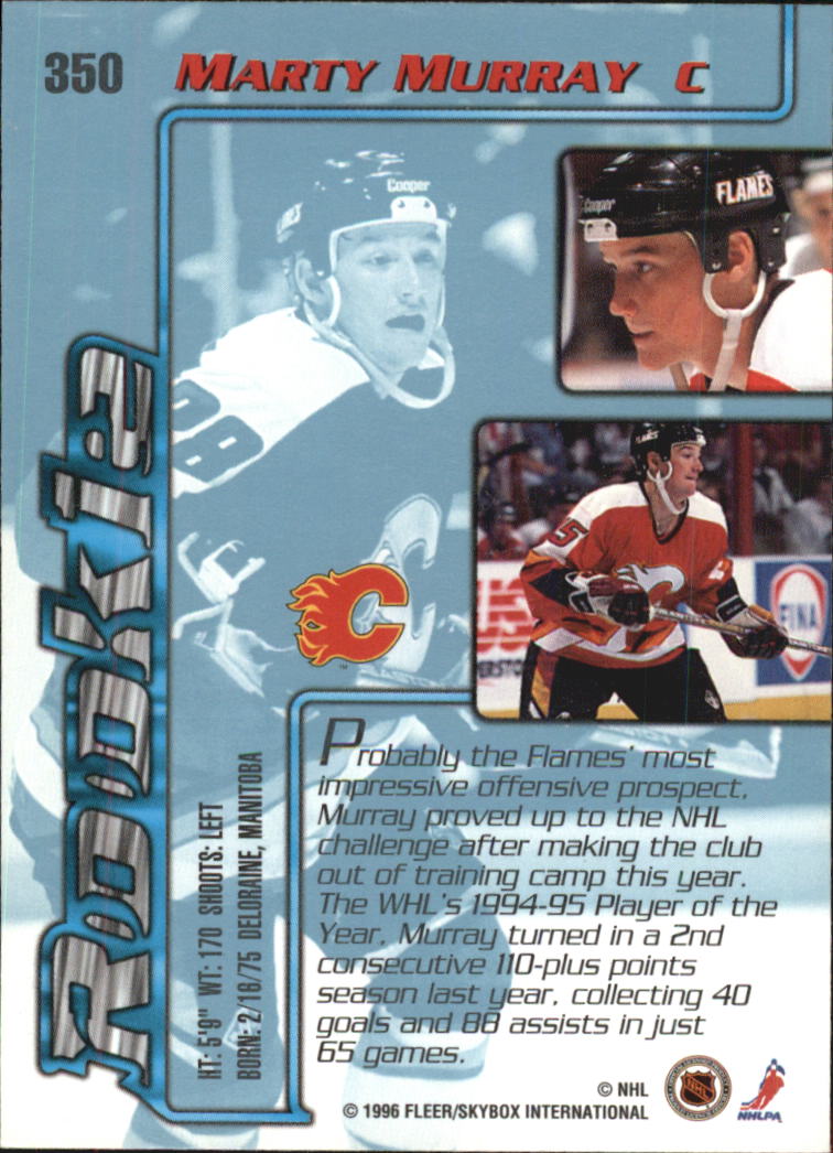 1995-96 Ultra #350 Marty Murray - EX-MT