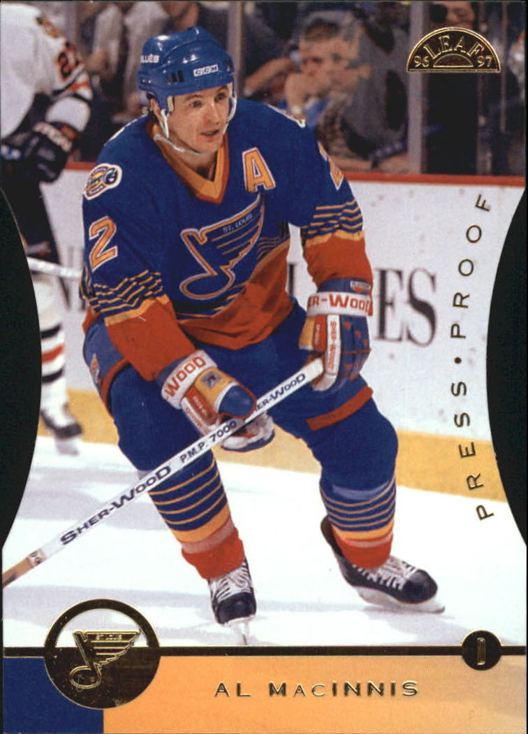 1996-97 Leaf Press Proofs #174 Al MacInnis - NM-MT