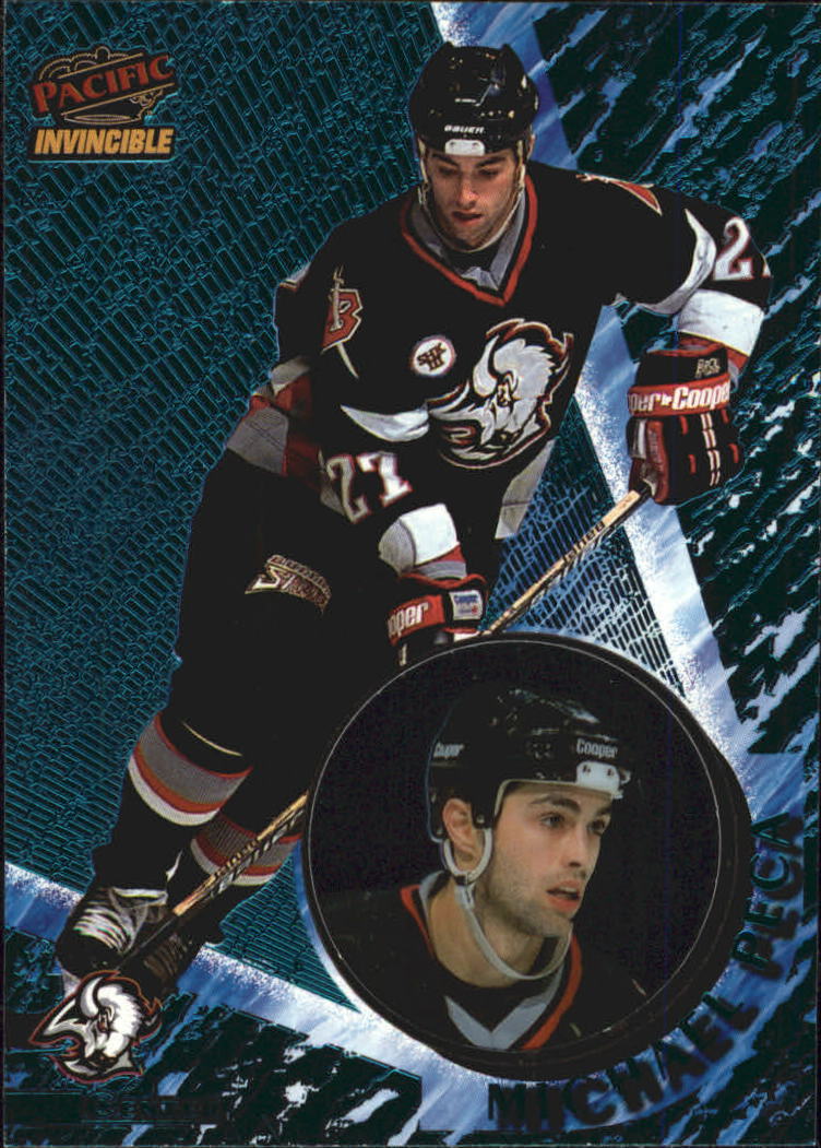 1997-98 Pacific Invincible Emerald Green #13 Michael Peca - NM-MT