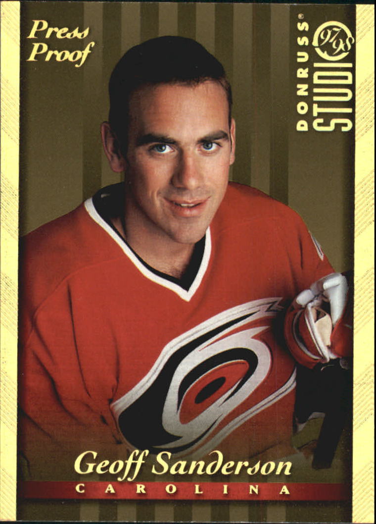 1997-98 Studio Press Proofs Gold #84 Geoff Sanderson - NM-MT