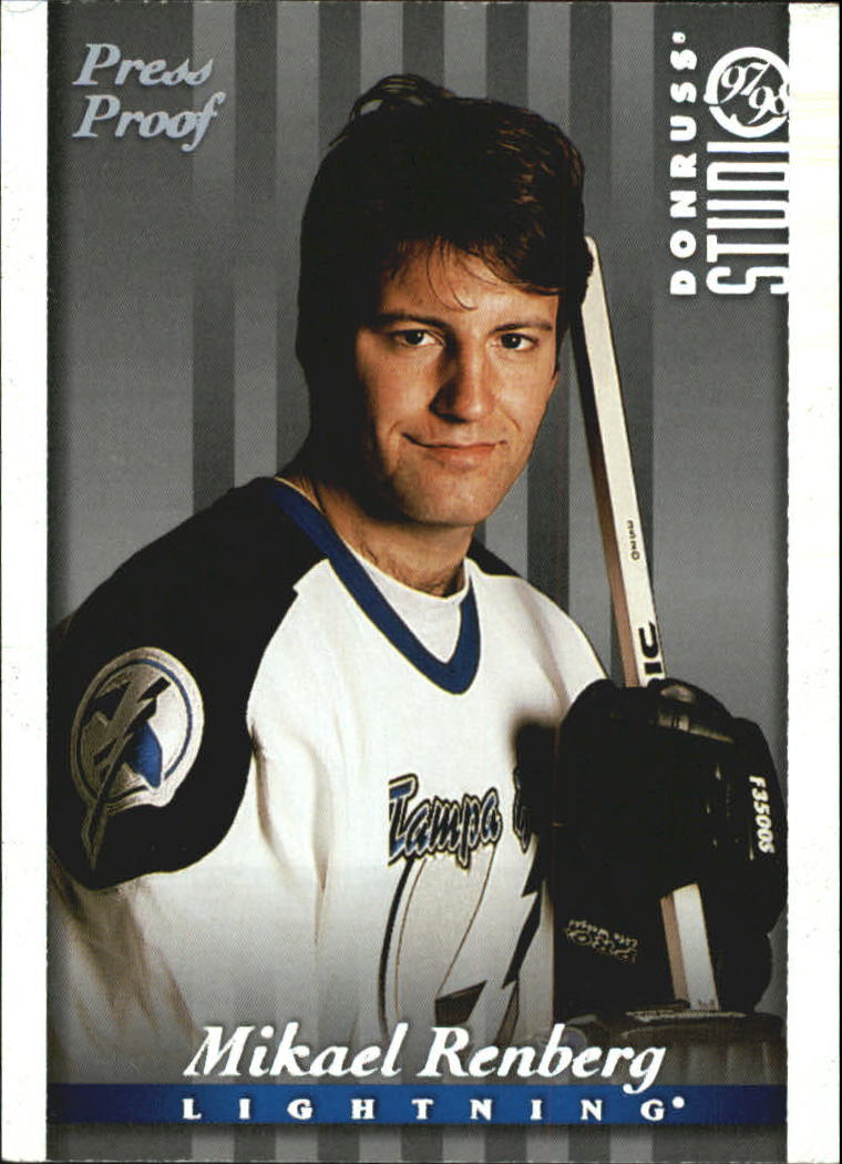 1997-98 Studio Press Proofs Silver #49 Mikael Renberg - NM-MT