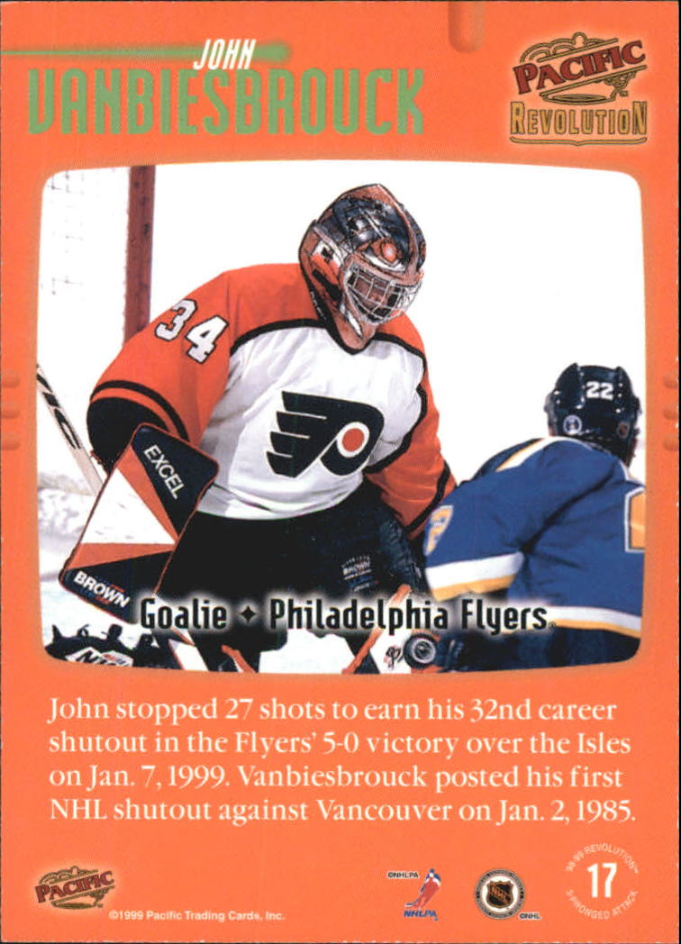 1998-99 Revolution Three Pronged Attack #17 John Vanbiesbrouck - NM-MT
