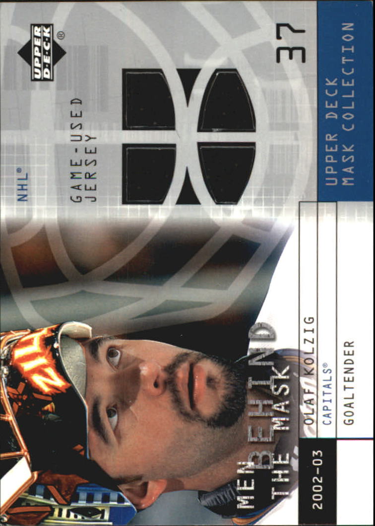 2002-03 UD Mask Collection Behind the Mask #BMOK Olaf Kolzig - NM-MT ...