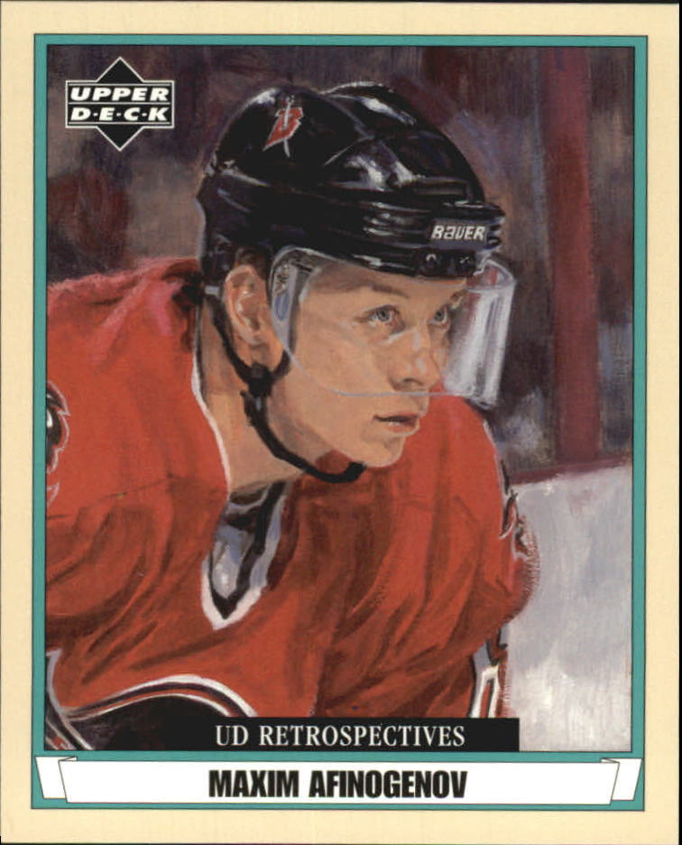 2002-03 UD Artistic Impressions Retrospectives #R9 Maxim Afinogenov - NM-MT