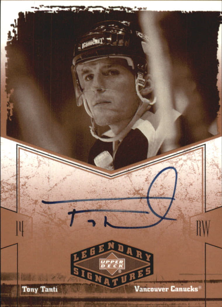 2004-05 UD Legendary Signatures Autographs #TT Tony Tanti - NM-MT
