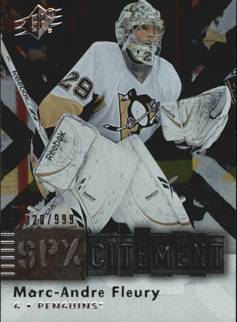 2009-10 SPx SPXcitement #X6 Marc-Andre Fleury - NM-MT - Three Stars ...