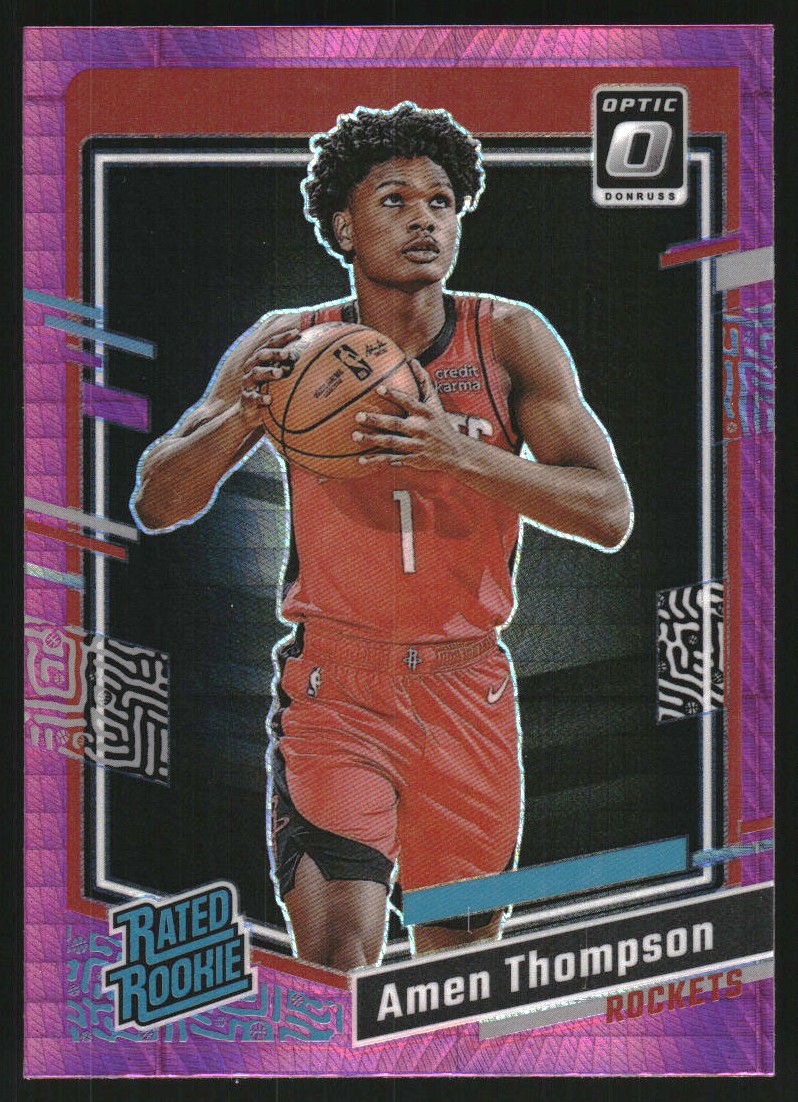 2023-24 Donruss Optic Hyper Pink #229 Amen Thompson RR - NM-MT