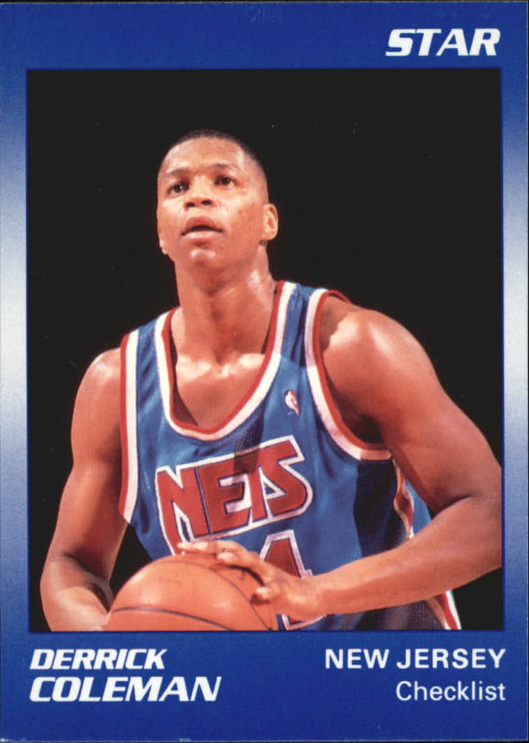 1990 Star Derrick Coleman I #1 Derrick Coleman/Checklist - NM-MT - Card ...