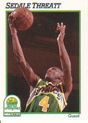 1991-92 Hoops #204 Sedale Threatt - A5087 - NM-MT
