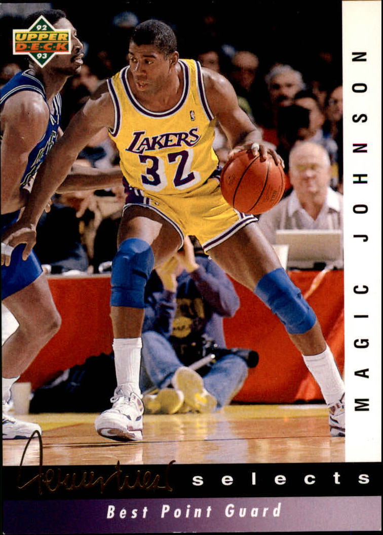 1992-93 Upper Deck Jerry West Selects #JW5 Magic Johnson/Best Point ...