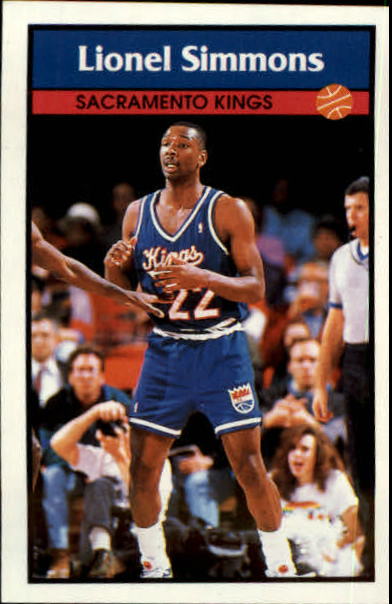 1992-93 Panini Stickers #52 Lionel Simmons - NM-MT - Steve Taft ...
