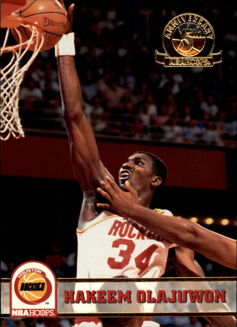 1993-94 Hoops Fifth Anniversary Gold #81 Hakeem Olajuwon - NM-MT - Card ...