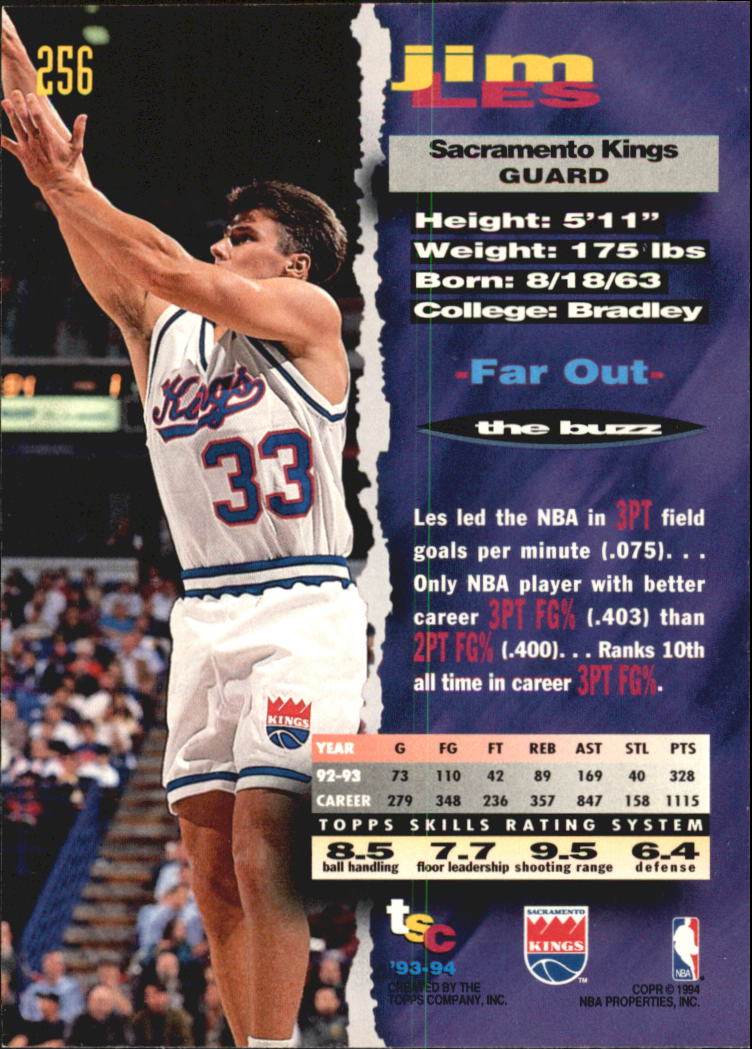1993-94 Stadium Club Super Teams NBA Finals #256 Jim Les - NM-MT