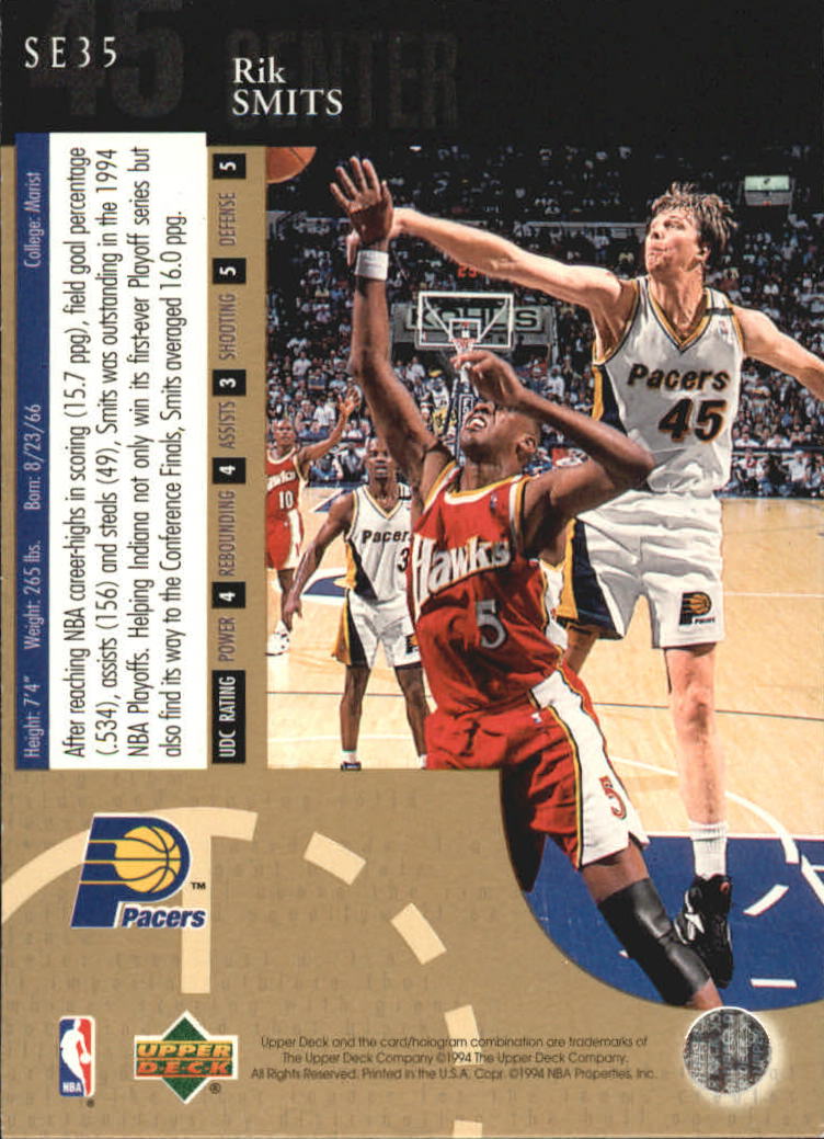 1994-95 Upper Deck Special Edition Gold #35 Rik Smits - NM-MT