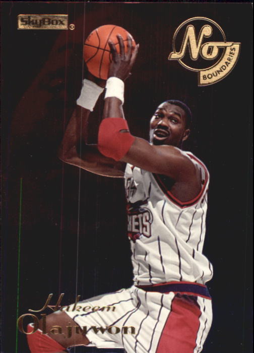 1995-96 E-XL No Boundaries #3 Hakeem Olajuwon - NM-MT