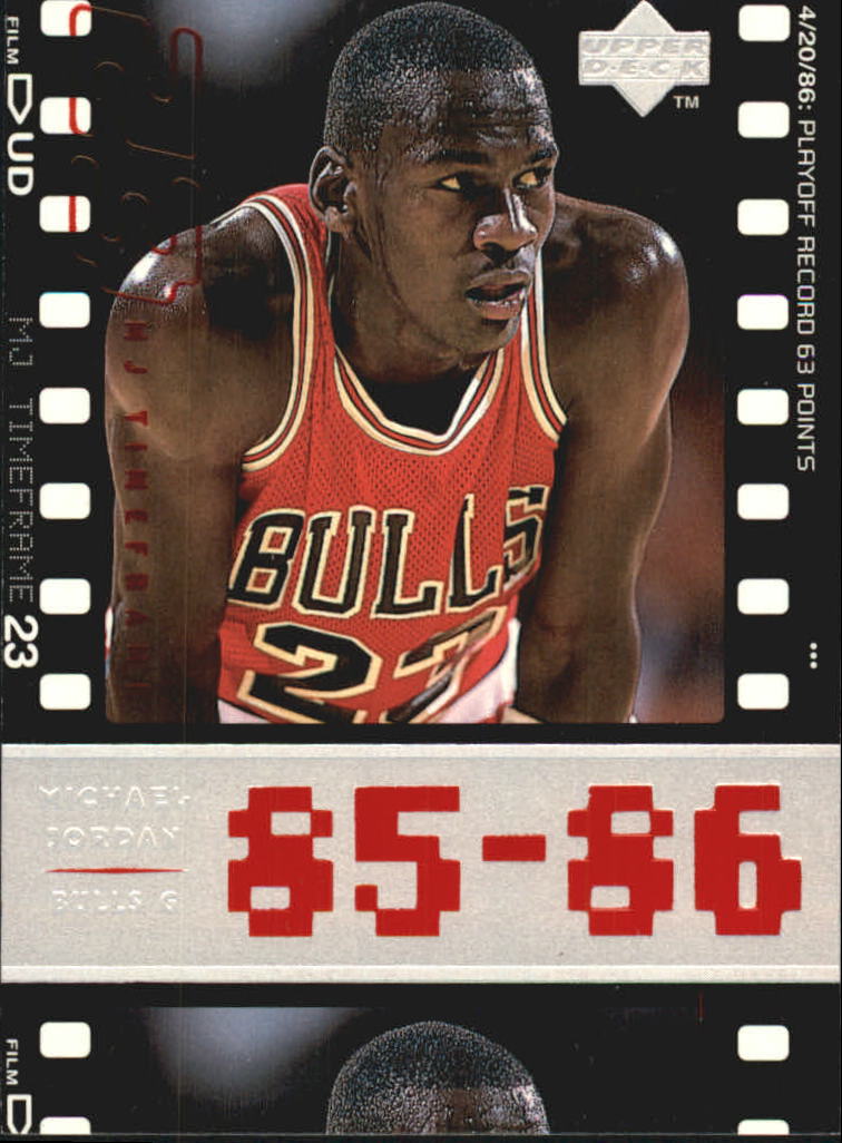 1998 Upper Deck Michael Jordan Living Legend #9 Michael Jordan TF 1986 ...