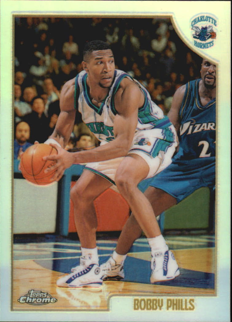 1998-99 TOPPS CHROME réfractors Hornets carte basket-ball #87 Bobby ...