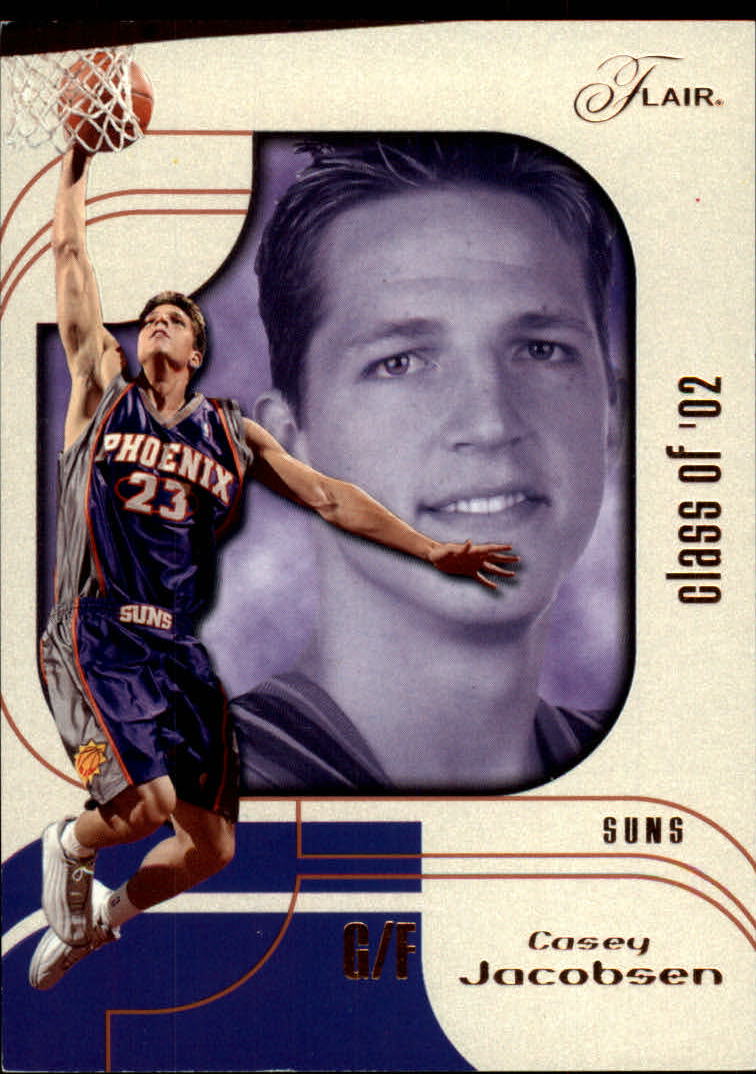 2002-03 Flair #114 Casey Jacobsen RC - - Serial #0901/1750 - NM-MT ...