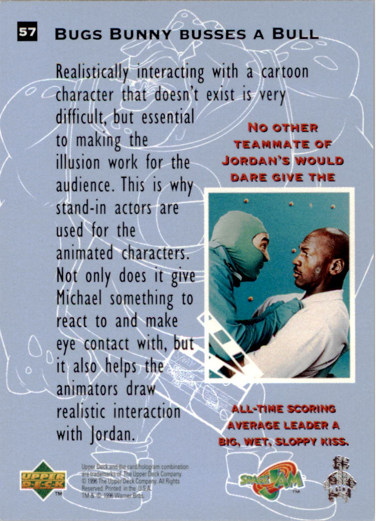 1996-97 Upper Deck Space Jam #57 Bugs Bunny Busses a Bull - NM-MT