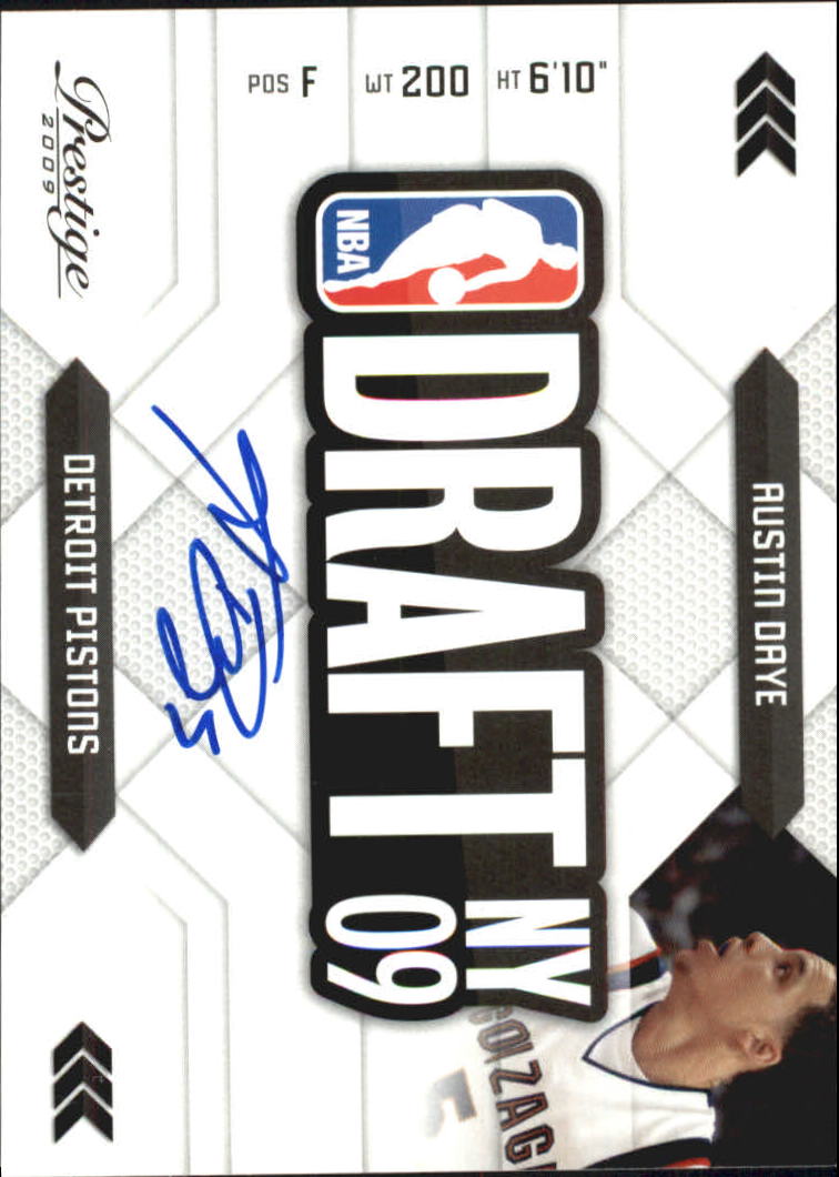 2009-10 Prestige NBA Draft Class Autographs #15 Austin Daye - ROOKIE ...