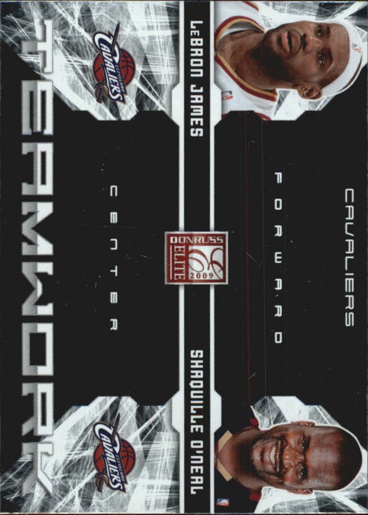2009-10 Donruss Elite Teamwork Combos #5 LeBron James/Shaquille O'Neal ...