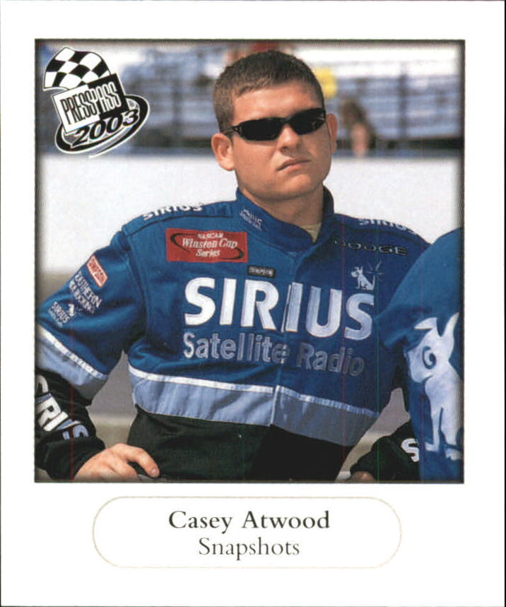 2003 Press Pass Snapshots #SN2 Casey Atwood - NM-MT