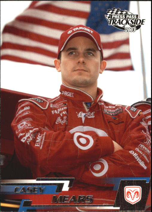 2003 Press Pass Trackside #15 Casey Mears CRC - NM-MT