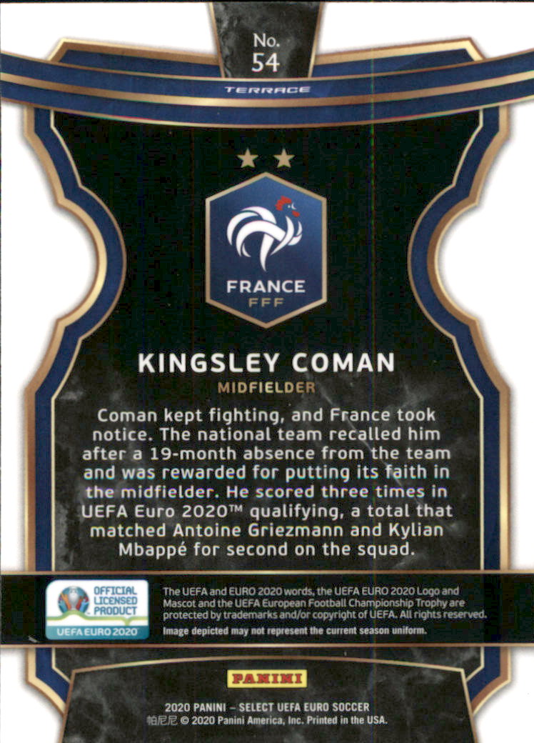 2020 Select UEFA Euro #54 Kingsley Coman - NM-MT