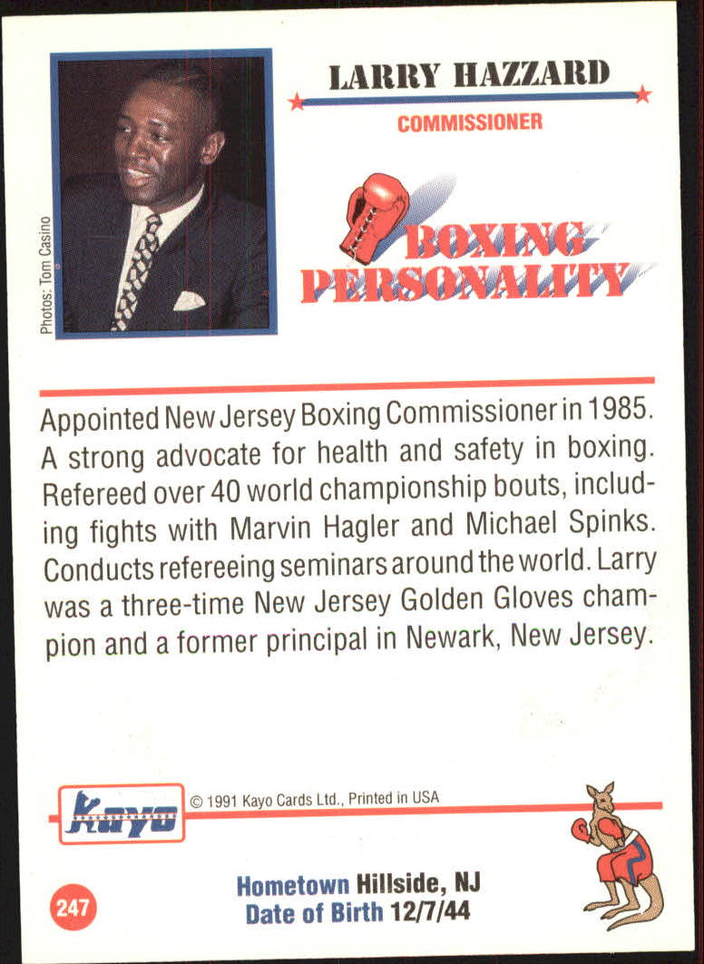 1991 Kayo #247 Larry Hazzard - A4757 - NM-MT