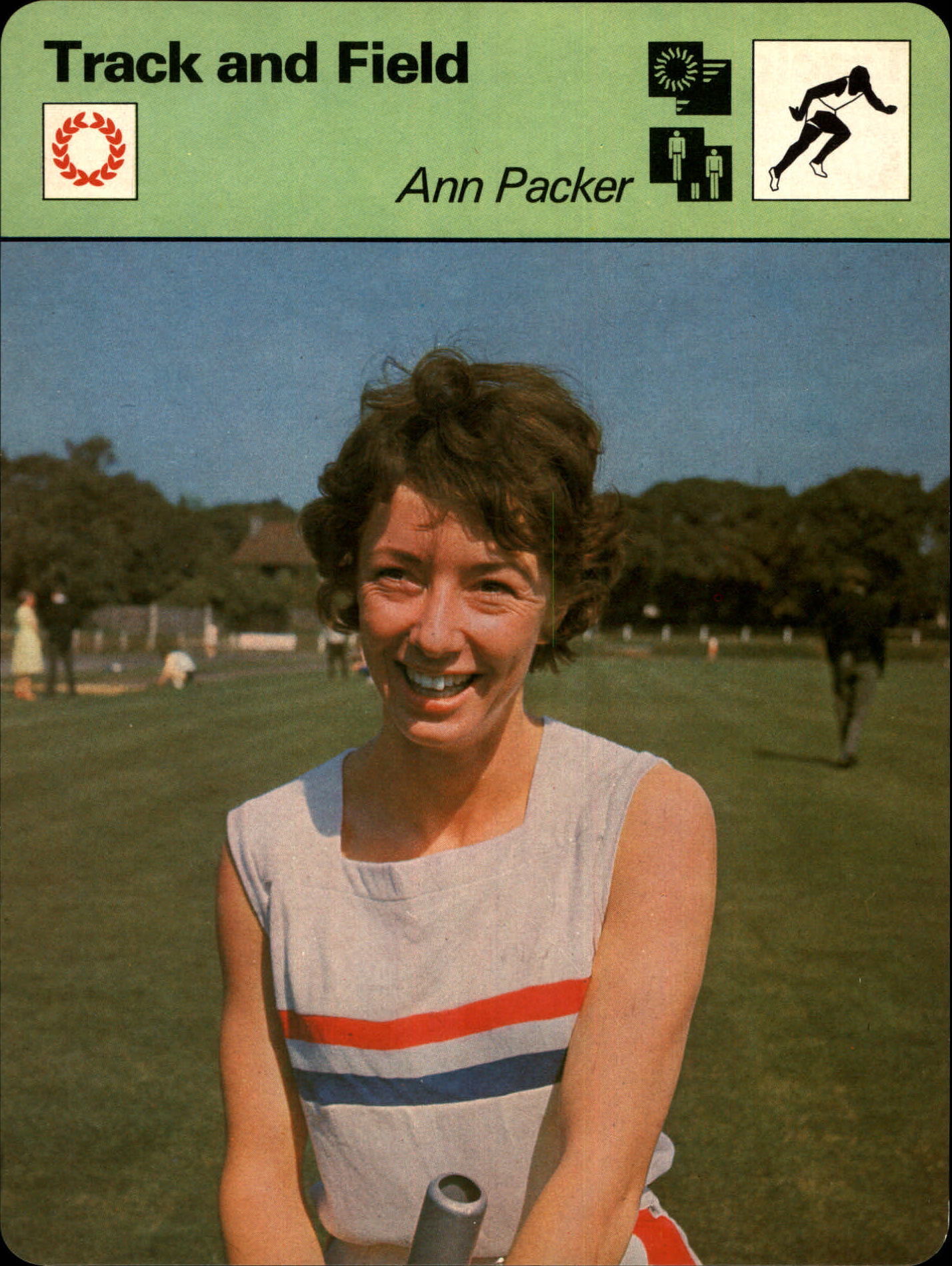 1977-79 Sportscaster Series 61 #6111 Ann Packer - . Oversized. - NM-MT