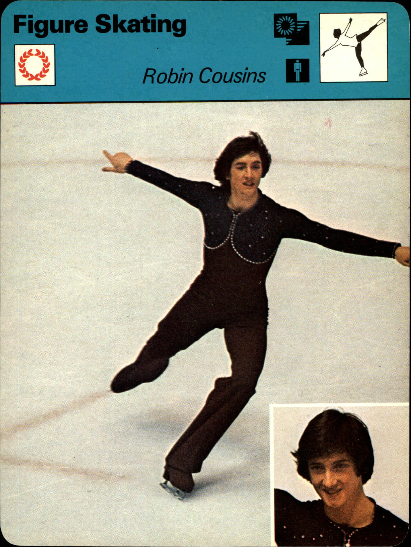 1977-79 Sportscaster Series 65 #6514 Robin Cousins - EX-MT