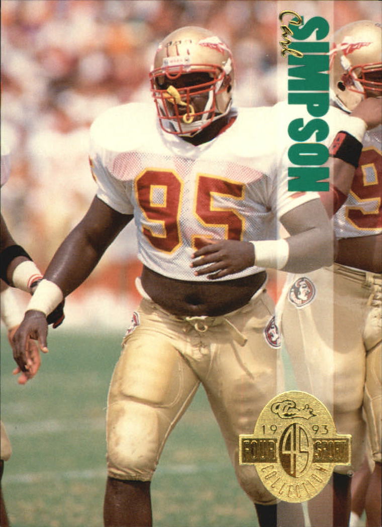 1993 Classic Four Sport #182 Carl Simpson - NM-MT - Card Gallery ...