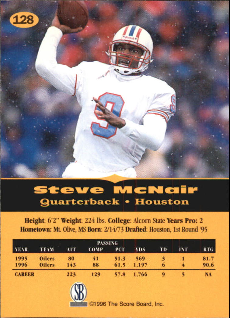 1996-97 Score Board All Sport PPF Gold #128 Steve McNair - NM-MT