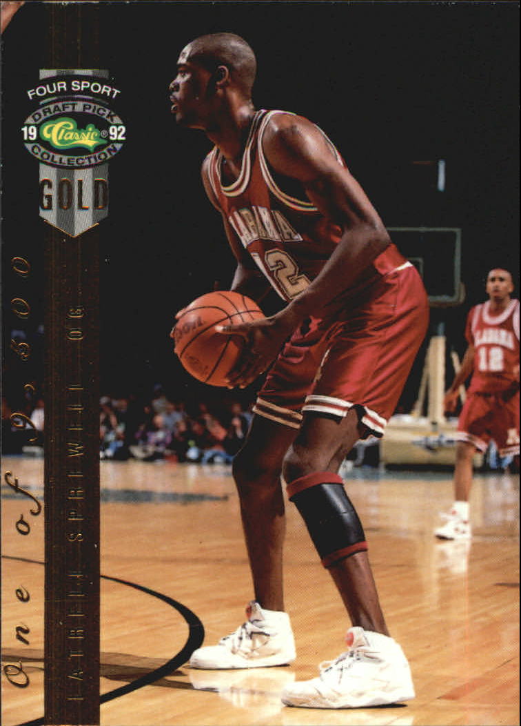 1992 Classic Four Sport Gold #18 Latrell Sprewell - NM-MT