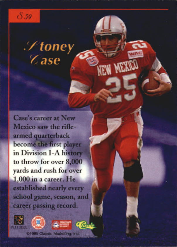 1995-96 Classic Five Sport Signings #59 Stoney Case - NM-MT