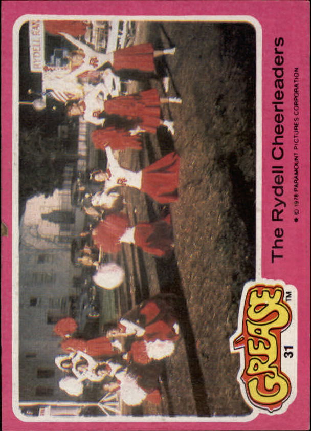 1978 Topps Grease #31 The Rydell Cheerleaders - NM-MT