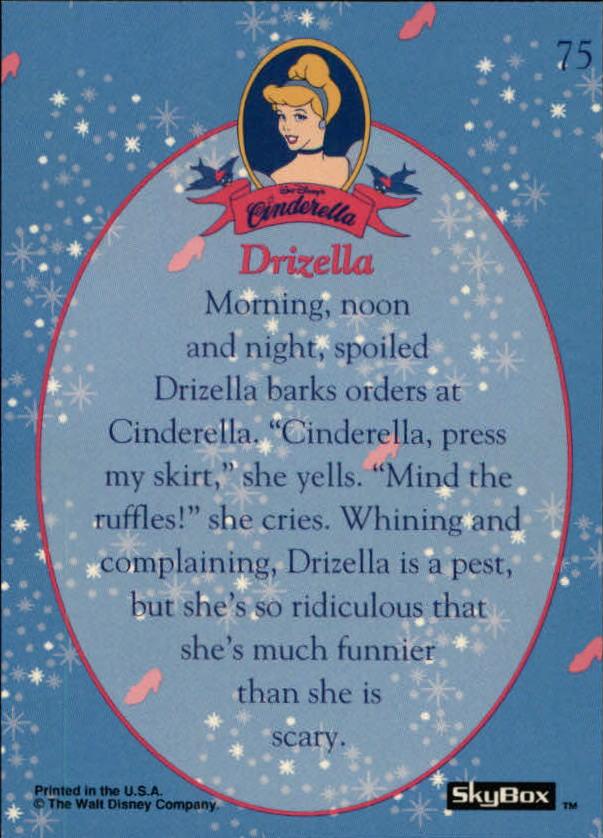 1995 Skybox Walt Disneys Cinderella 75 Drizella Nm Mt The Dugout Sportscards And Comics