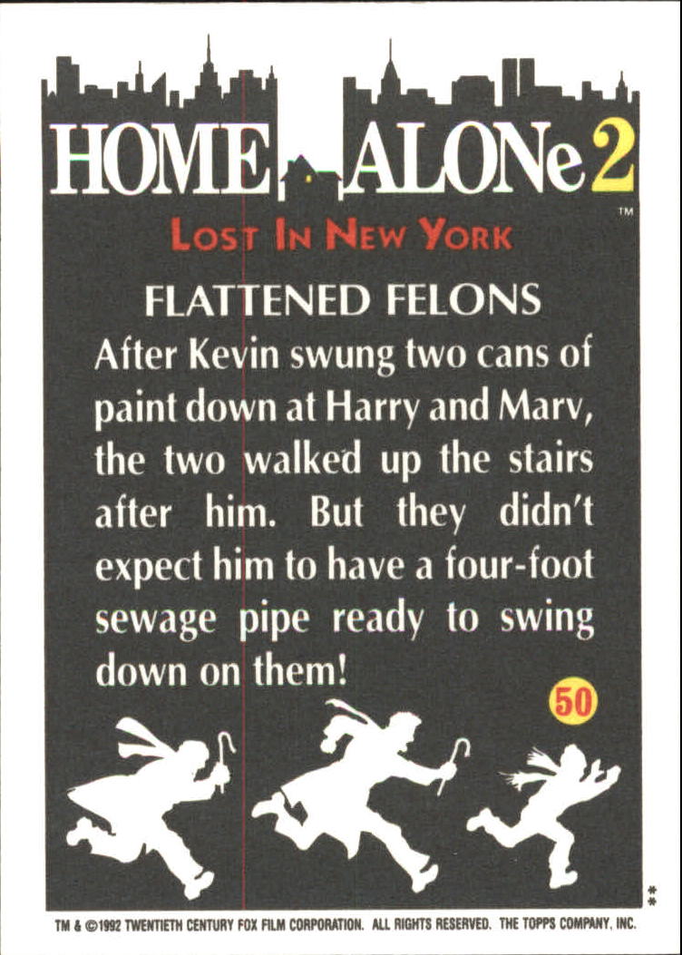 1992 Topps Home Alone 2 #50 Flattened Felons - NM-MT