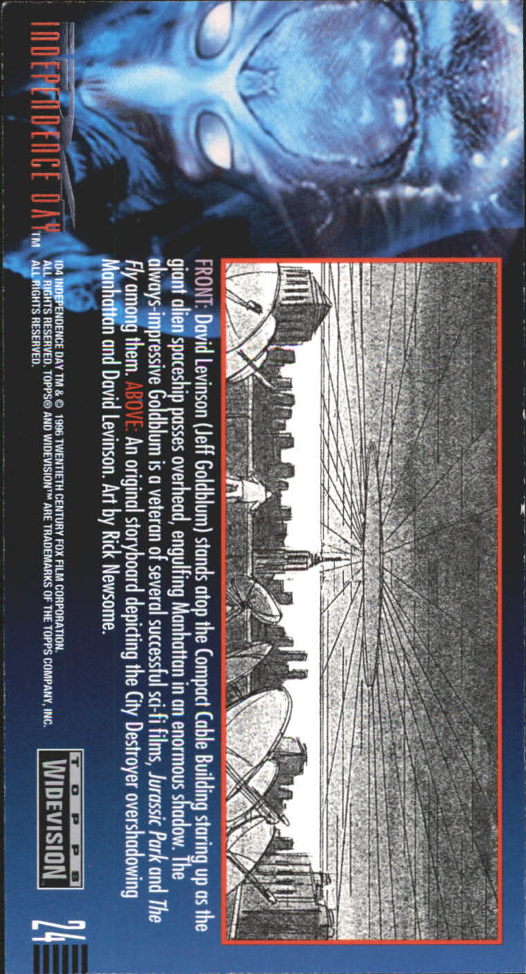 1996 Topps Independence Day #24 David Levinson stands - NM-MT