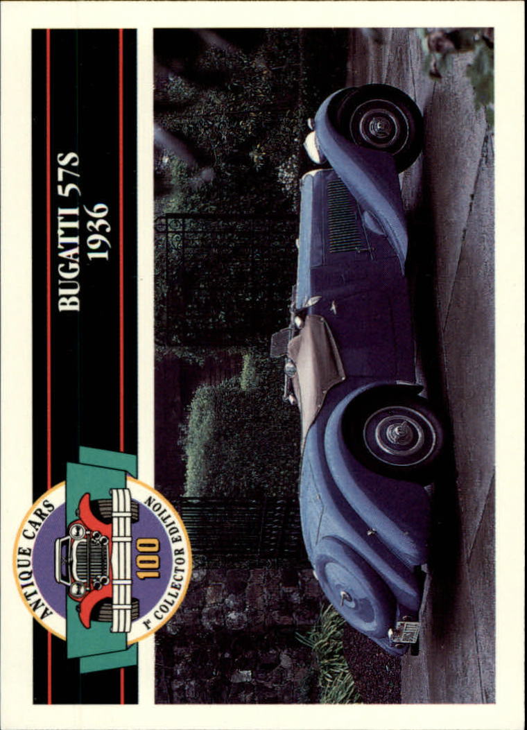 1992 Panini Antique Cars #67 Bugatti 57S - 1936 - NM-MT - Jim & Steve's ...