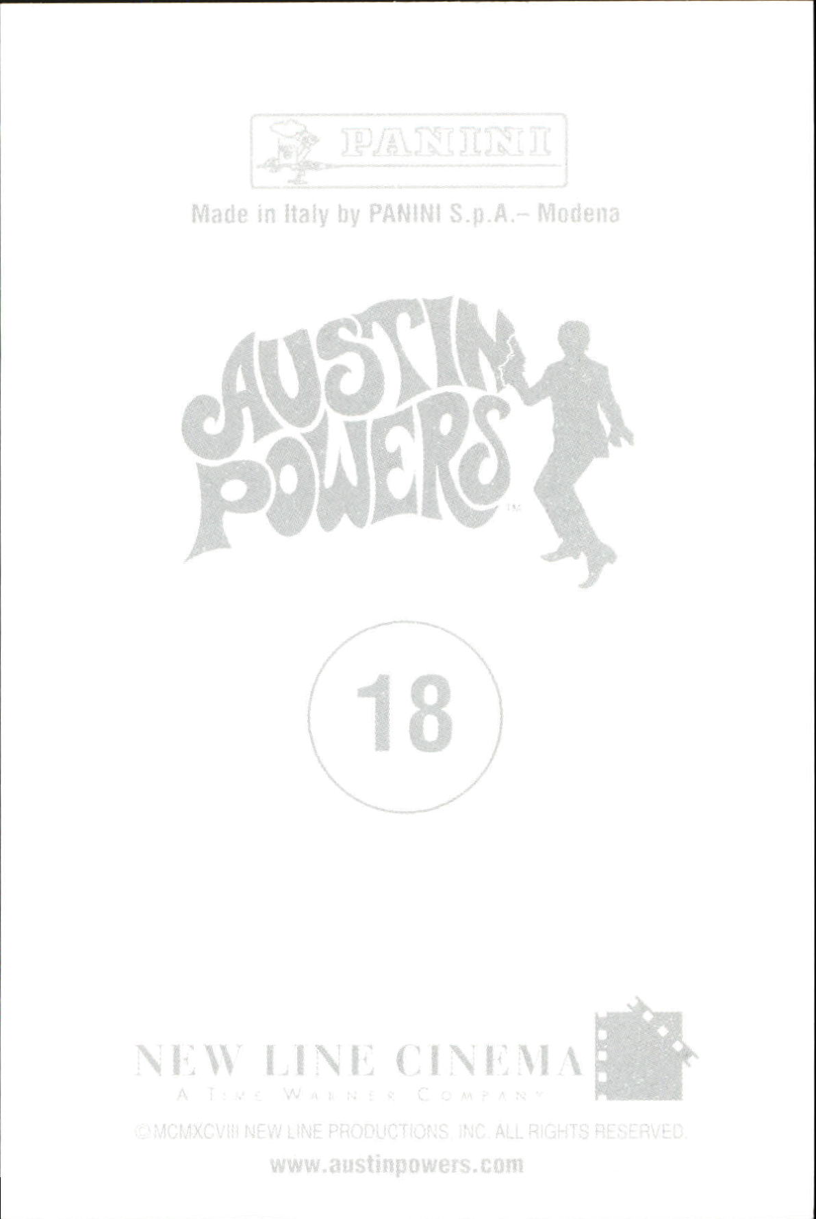 1999 Panini Austin Powers Photocards #18 Felicity in gold - . Oversized ...