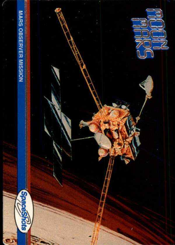 1991 Space Ventures Space Shots Moon Mars #30 Mars Observer Mission ...