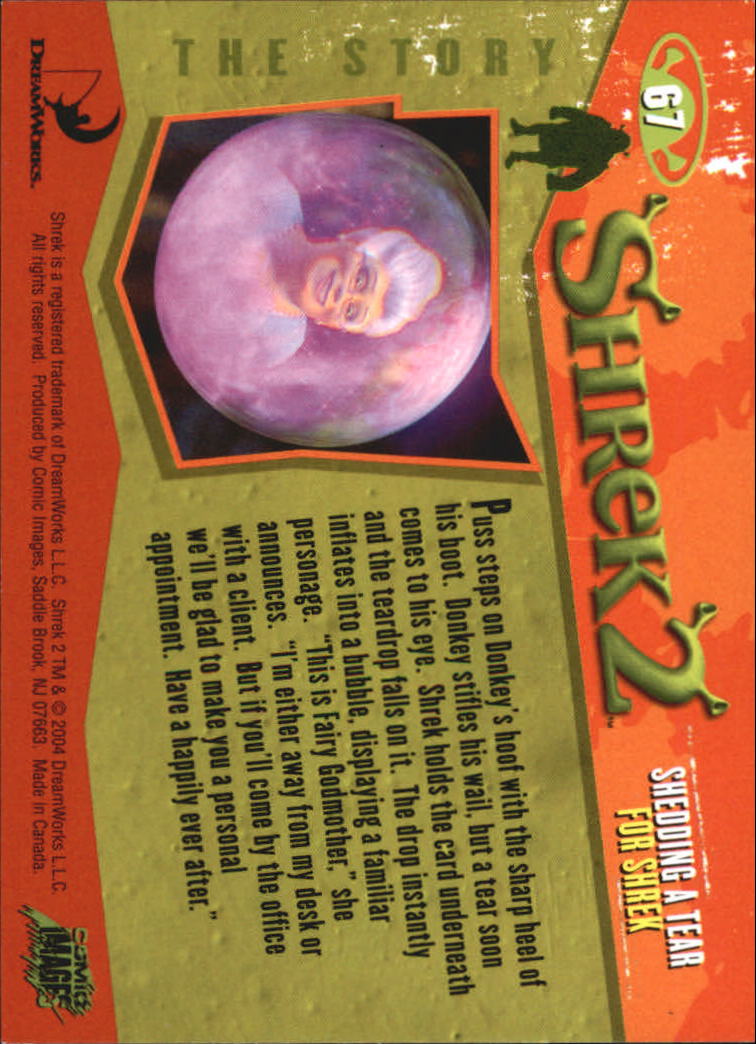 2004 Comic Images Shrek 2 #67 Shedding a Tear for Shrek - NM-MT